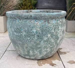 Atlantis Burnt Green Ace Pot | World of Pots