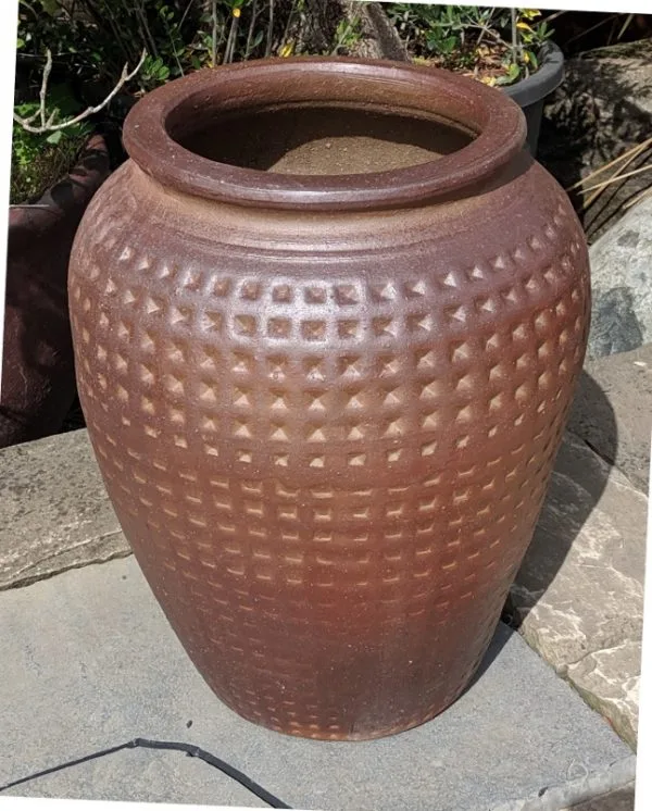 Rustic Dimpled Water Jar Small | World of Pots