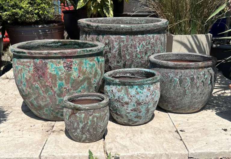 Atlantis Burnt Green Ace Pot | World of Pots