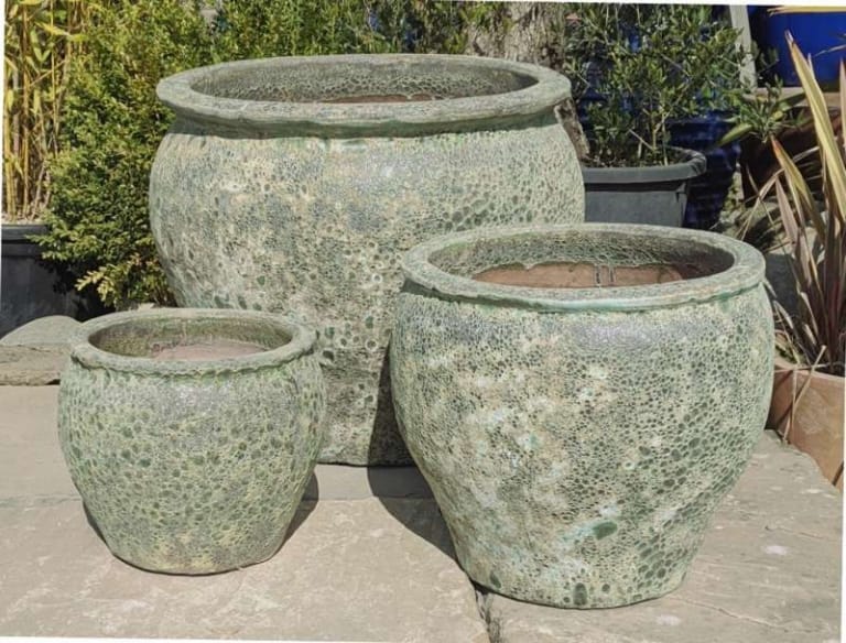 Atlantis Pale Green Saigon Pot | World of Pots