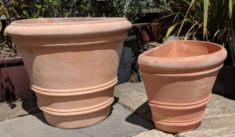 Tuscan Half Pot Plain | World of Pots