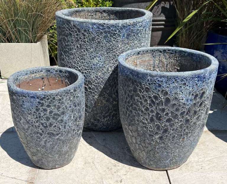 Atlantis Blue Tapered Cylinder | World of Pots