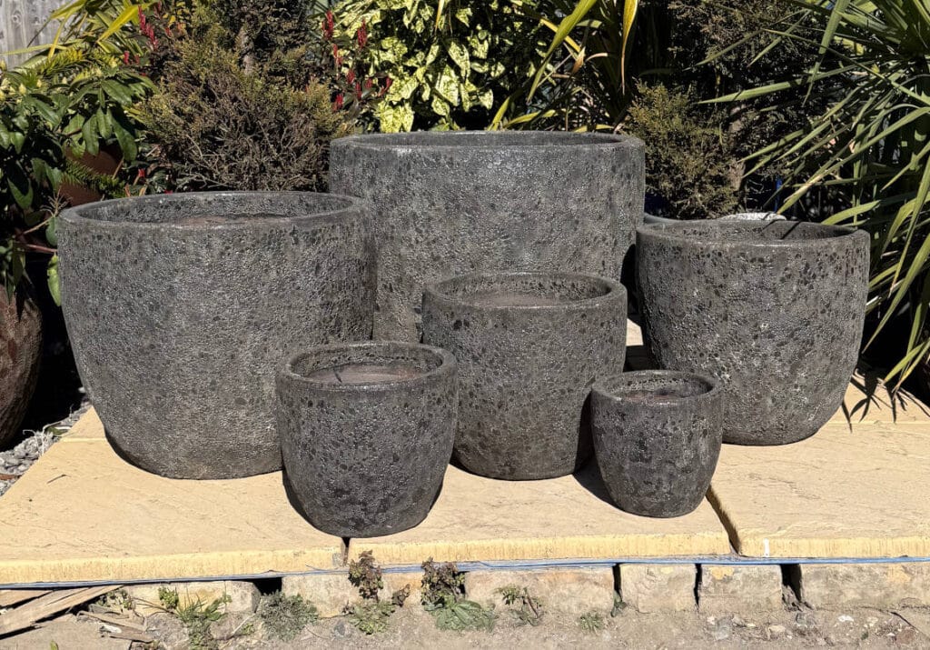 Atlantis Black Giant Egg Pot | World of Pots