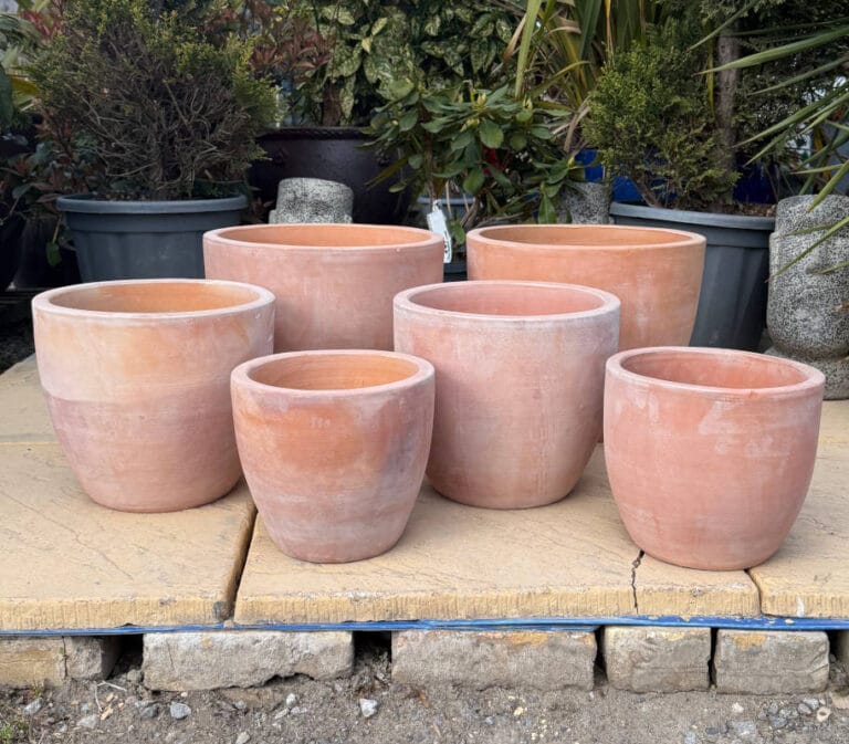 Tuscan Egg Pot Short Set x2 | World of Pots