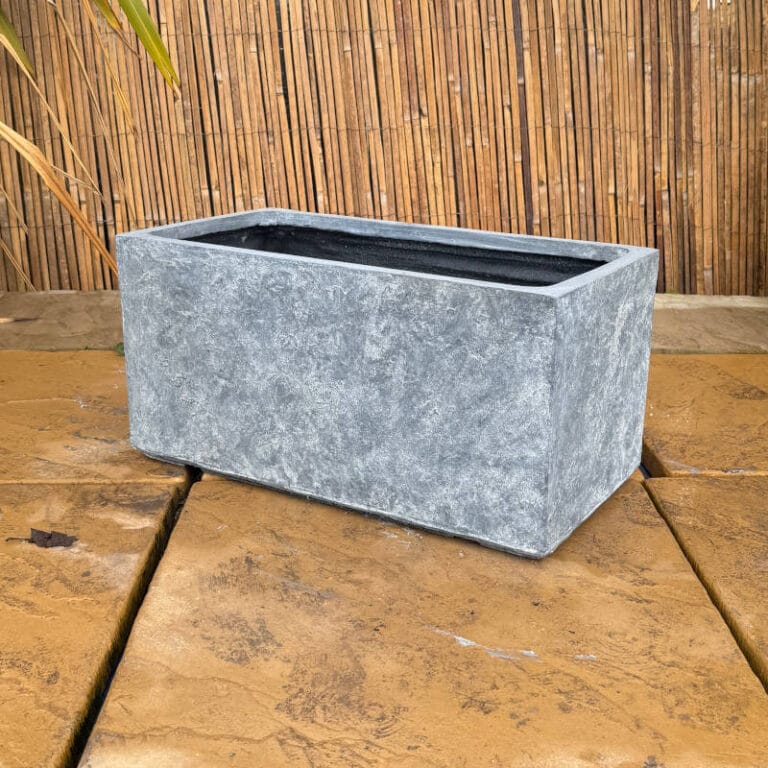 Fibre Clay Washed Grey Arizona Trough | World of Pots
